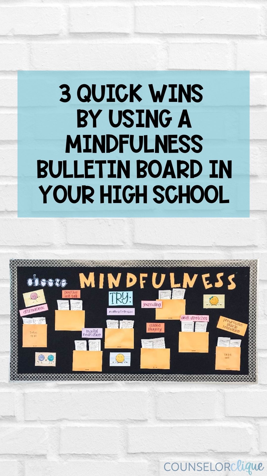 3 Quick Wins by Using a Mindfulness Bulletin Board in Your High School ...