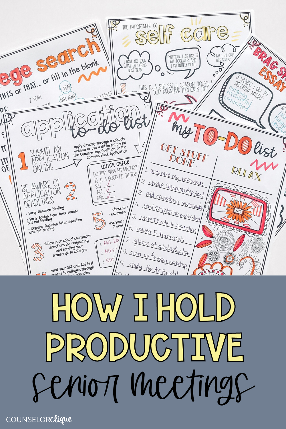 How I Hold Productive Senior Meetings as High School Counselor ...