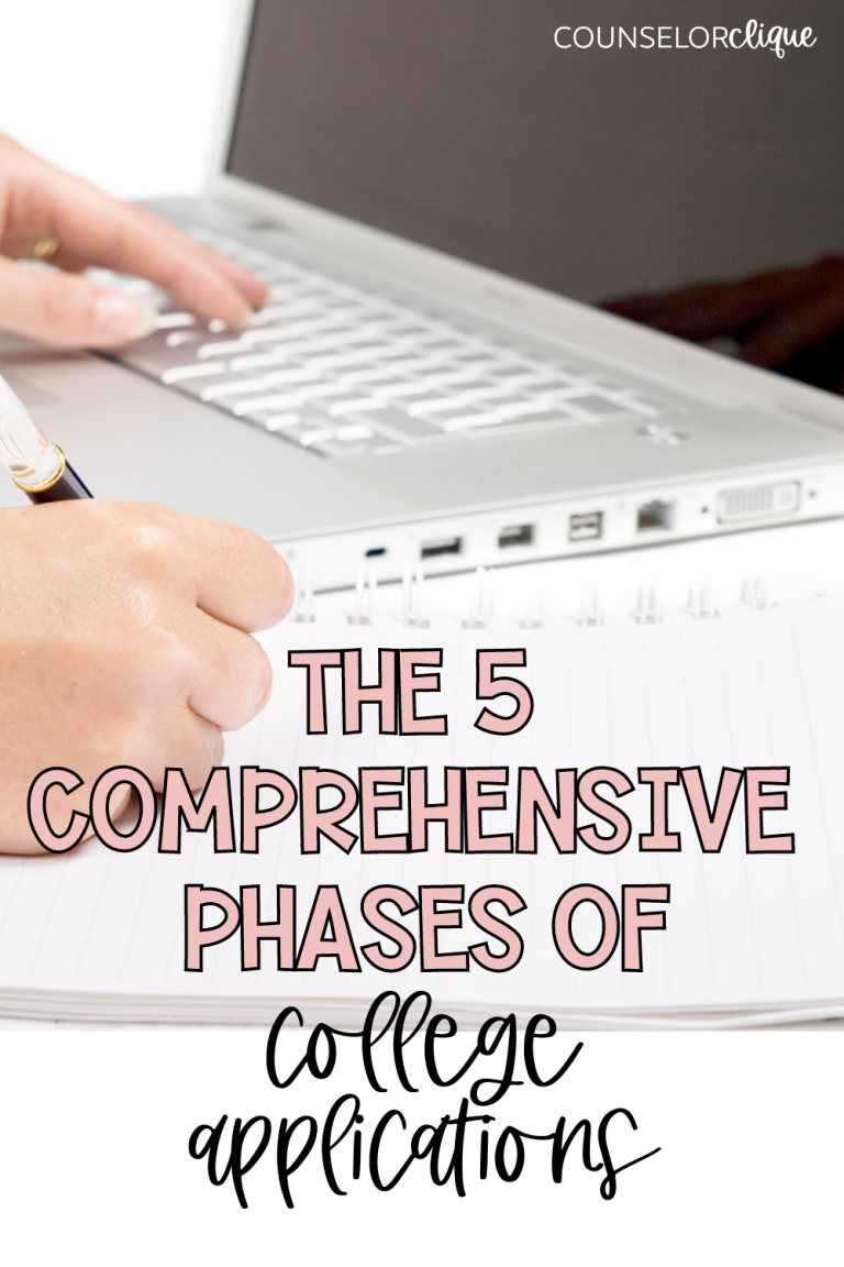 The 5 Comprehensive Phases of College Applications - Counselor Clique